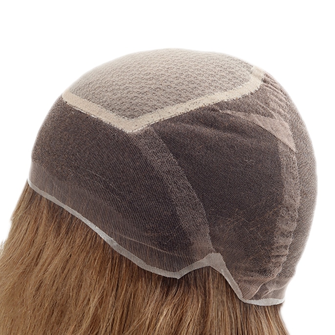 NW5555 Wholesale Custom Silk Top Full Lace Wig Honey Blonde Long Hair