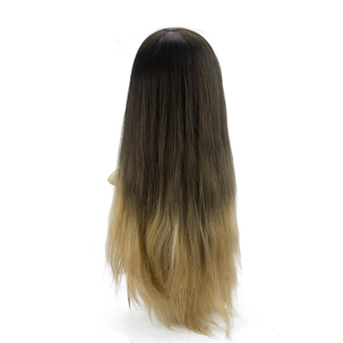 Women's Ombre Blonde PU Skin Base Wig Wholesale