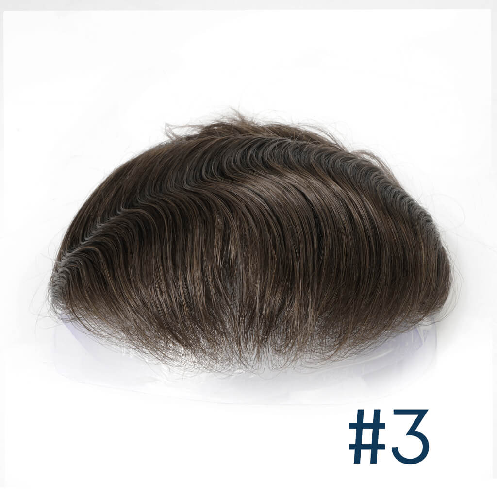 Super Natural Skin Frontal Hairpiece for Receding Hairline