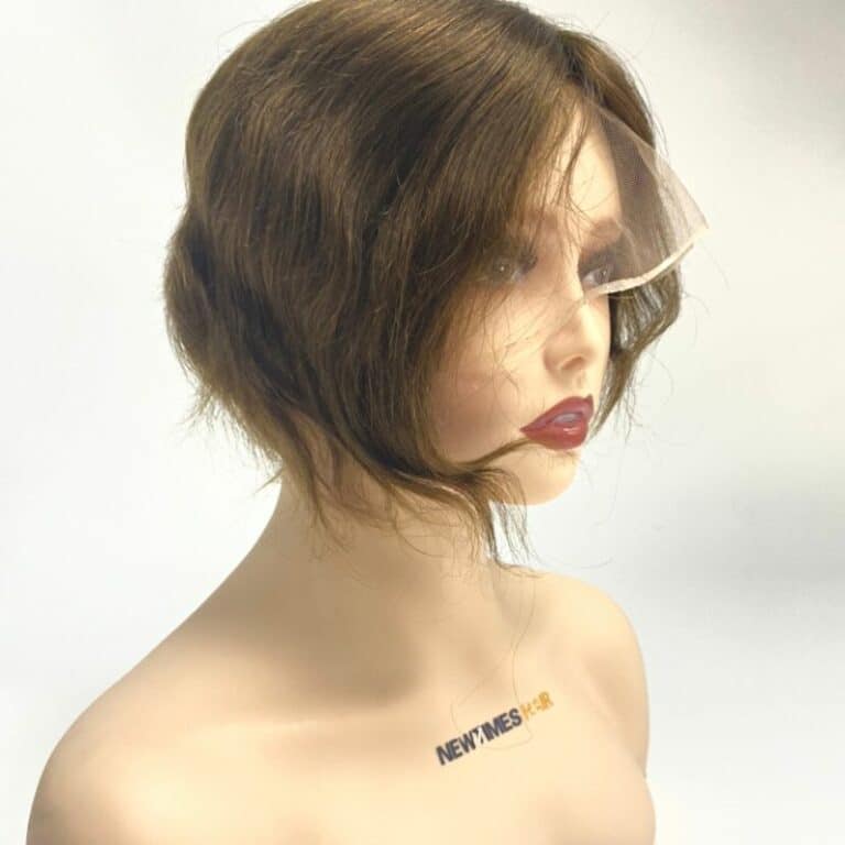 S235 Full French Lace Hairpiece with Natural Hairline