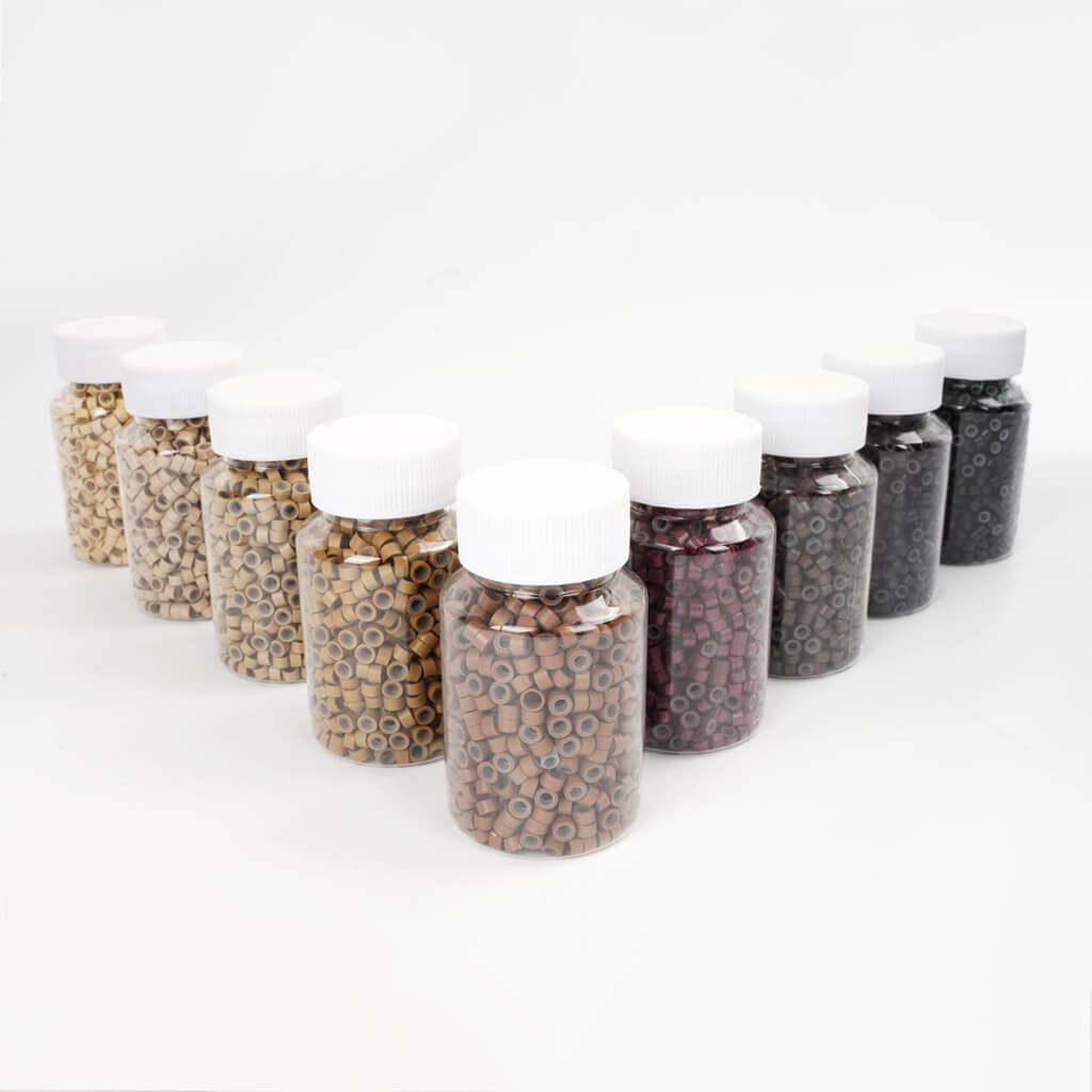 Silicone-Lined Micro Ring Beads 1,000 pcs | New Times Hair