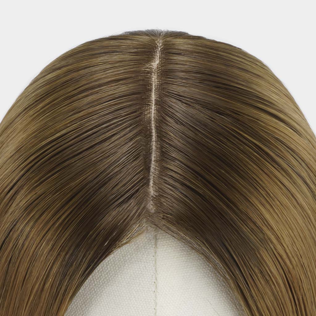 Full Cuticle Remy Hair Topper, Silk-Mono Base, Density 120%