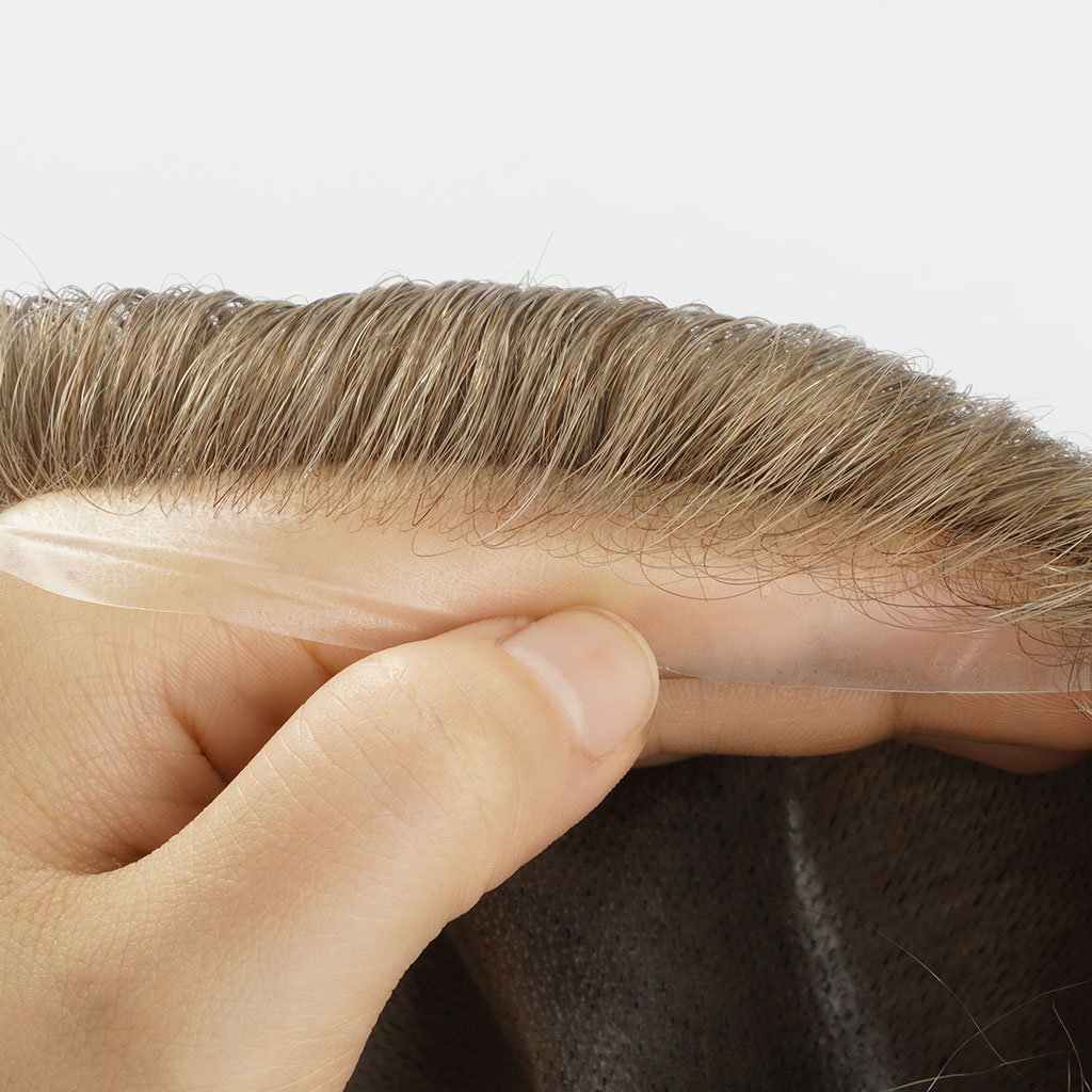 HS1M Thin Skin Hair System 0.08mm 120% Density Wholesale