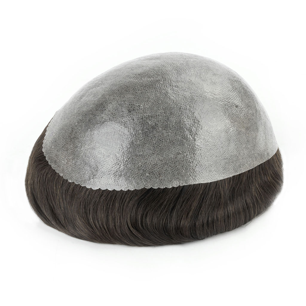 HS1E Thin Skin Hair System With Knotted Human Hair