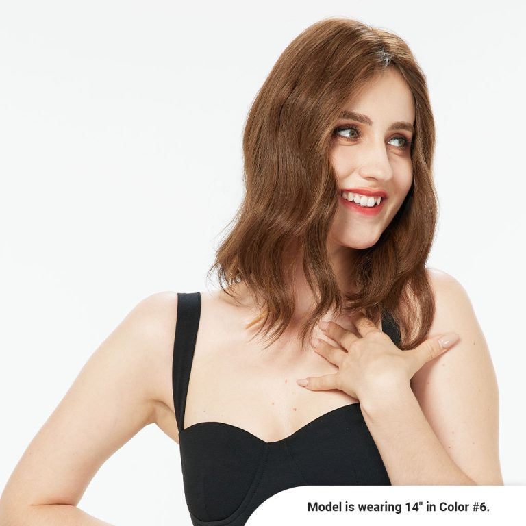 Orpha Pre-Styled Deluxe Silk Base Hair Topper, Remy Human Hair