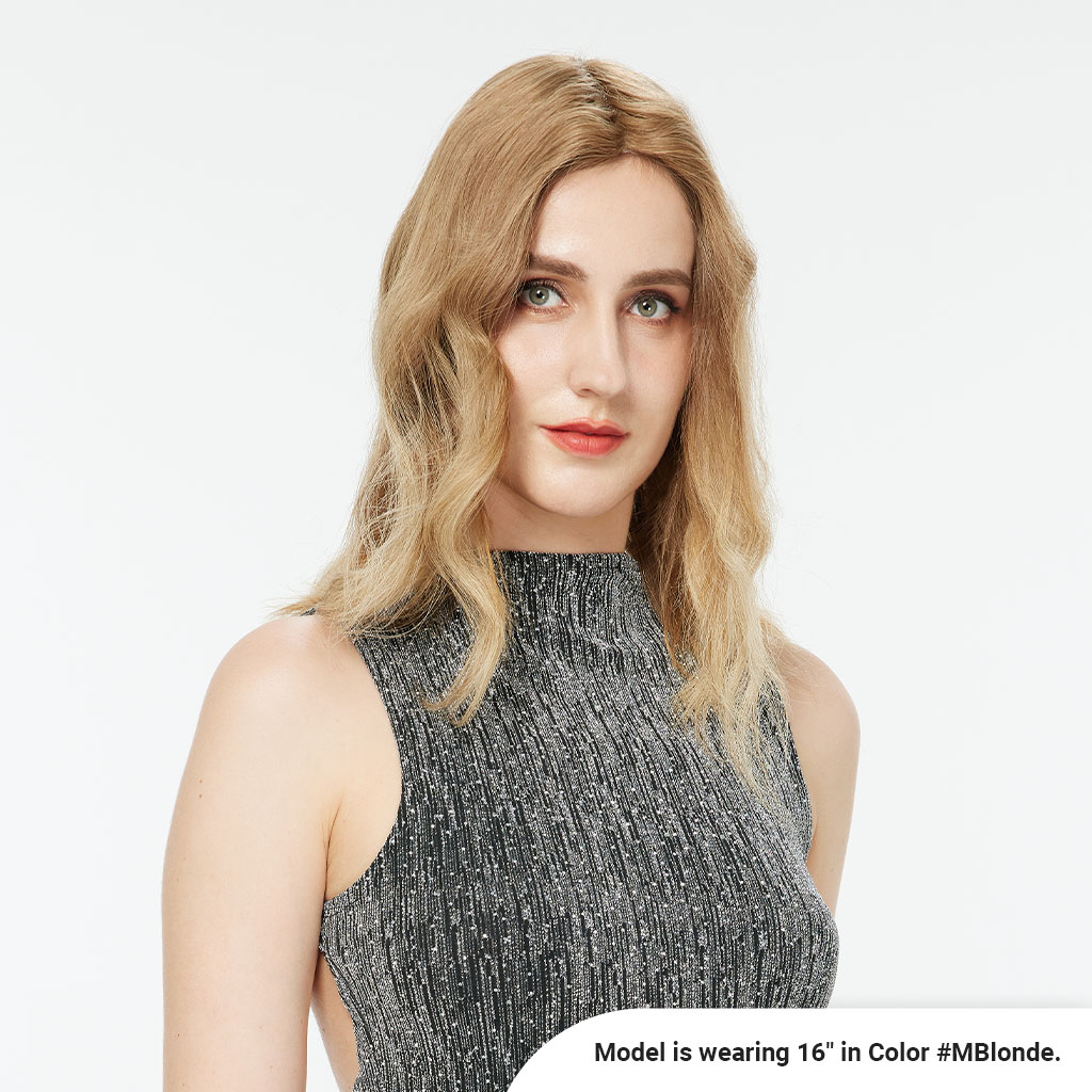 Sidney Mono Human Hair Topper with Mongolian hair Wholesale