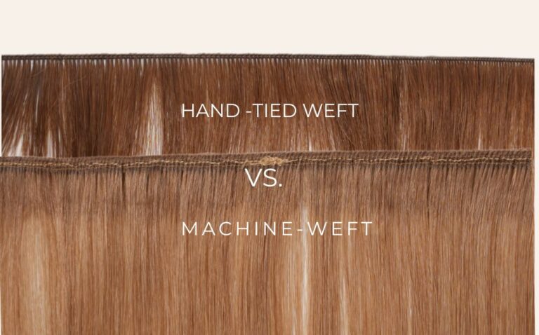 Hand Tied vs. Machine Wefts: the Differences Between Them
