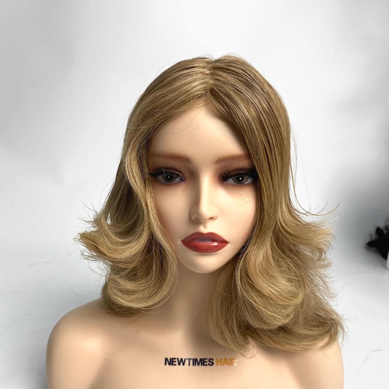 S1 Protesi Capillare con Seta Top e Trama a Macchina - Newtimes Hair