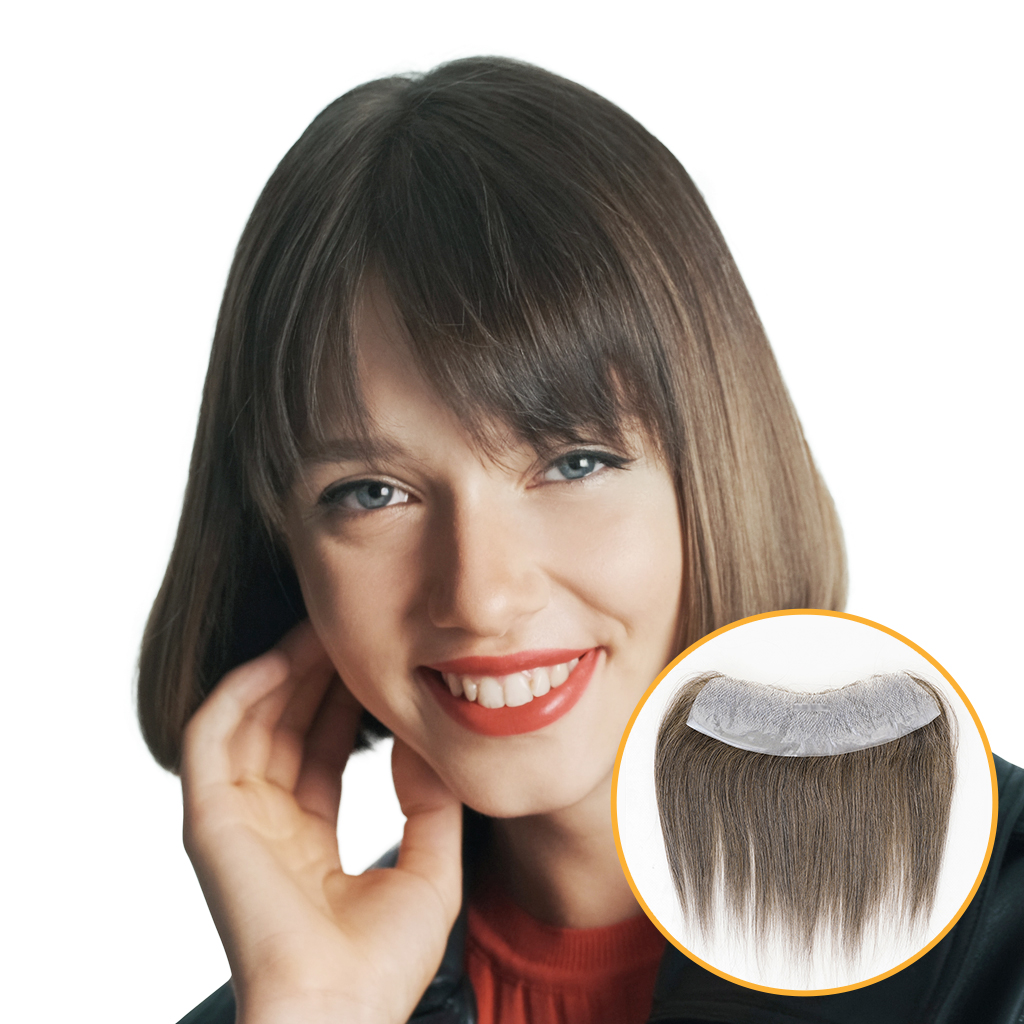 Undetected Frontal Hairpiece for Women's Receded Hairline