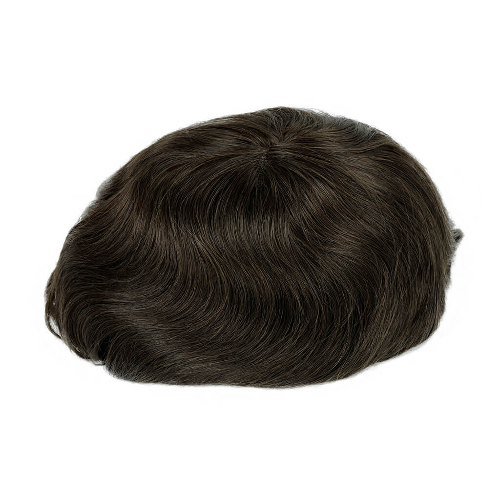 HS27+ Women's Fine Mono Hairpiece With Skin Gauze Perimeter and Lace Front