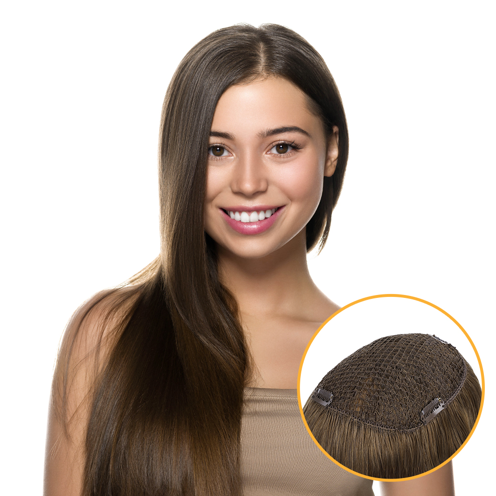 Hair Integration Systems| Human Hair Pull-Through Toppers