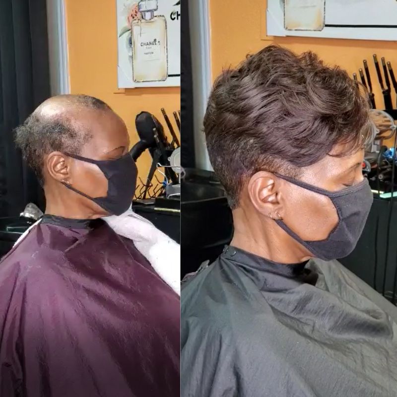 Hair Toppers Before and After