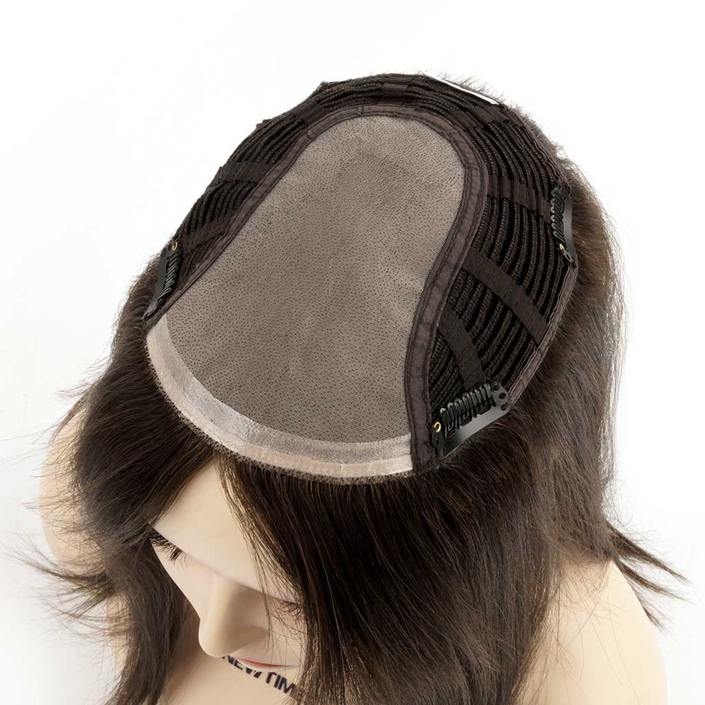 Julie Fine Monofilament Hair Topper in Cuticle Remy Hair