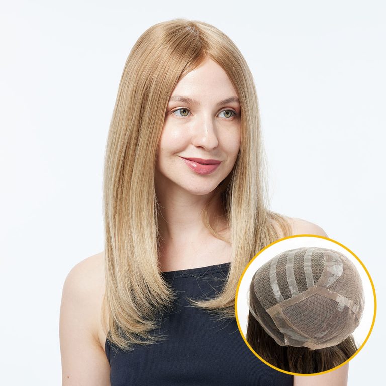 NATALIE Hand-Tied Lace Wigs for Caucasion Women, Medical Grade