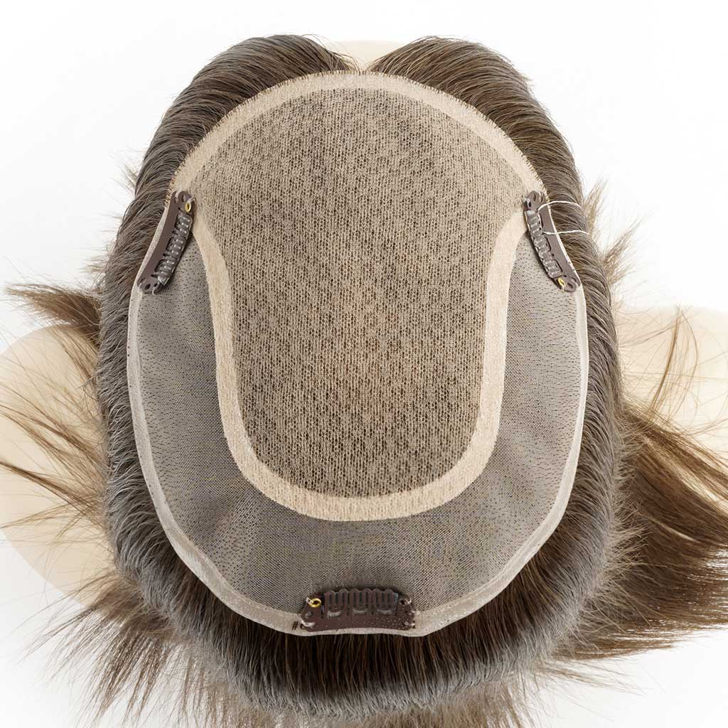 Orpha Pre-Styled Deluxe Silk Base Hair Topper, Remy Human Hair