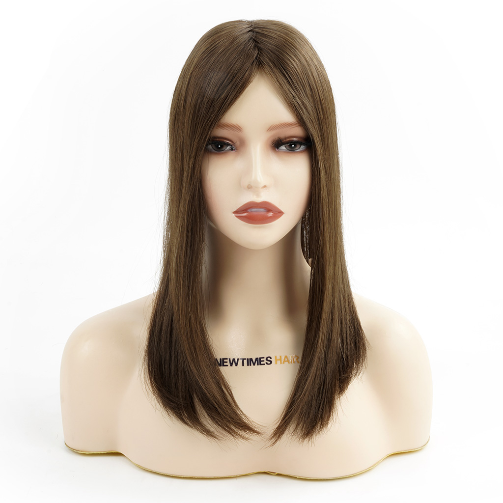 Orpha Pre-Styled Deluxe Silk Base Hair Topper, Remy Human Hair