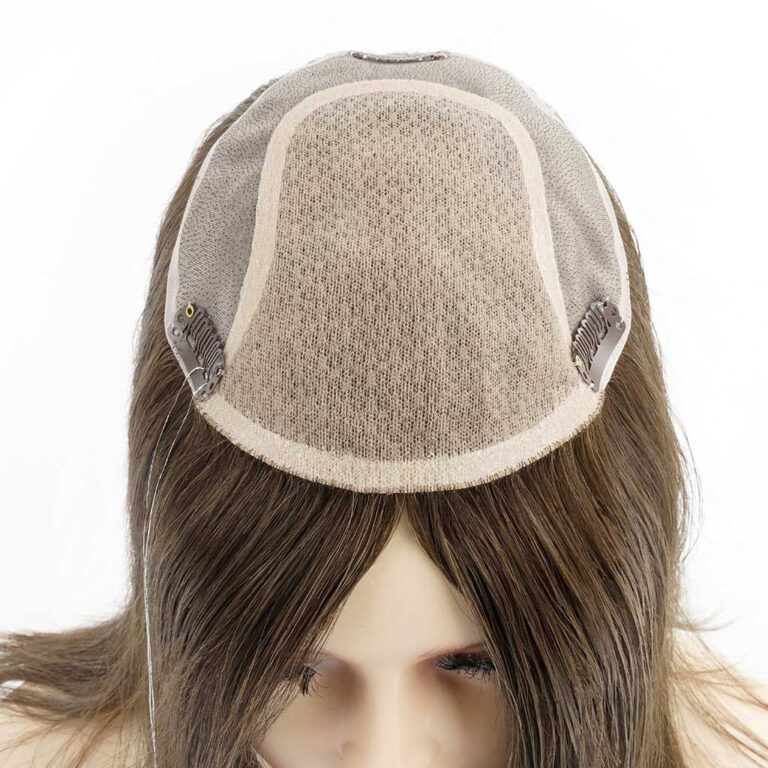 Orpha Pre-Styled Deluxe Silk Base Hair Topper, Remy Human Hair