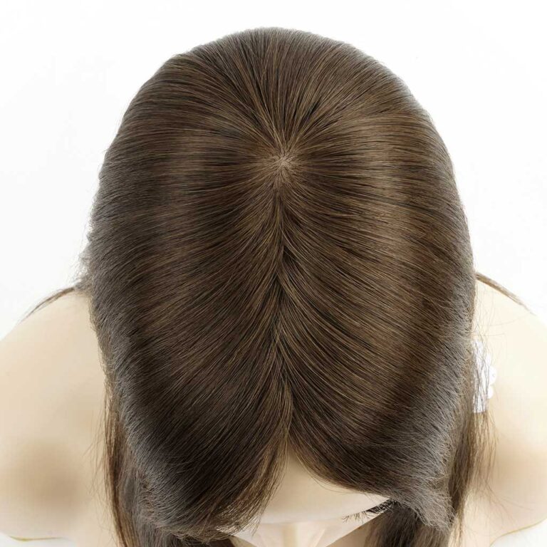 Orpha Pre-Styled Deluxe Silk Base Hair Topper, Remy Human Hair