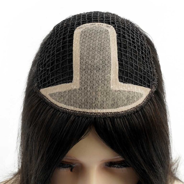Teena Silk Top Fishnet Hair Topper With Mongolian Hair
