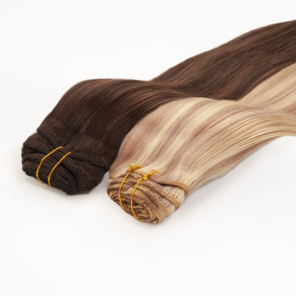 Full Set Clip In Hair Extensions With 6-Star Human Remy Hair