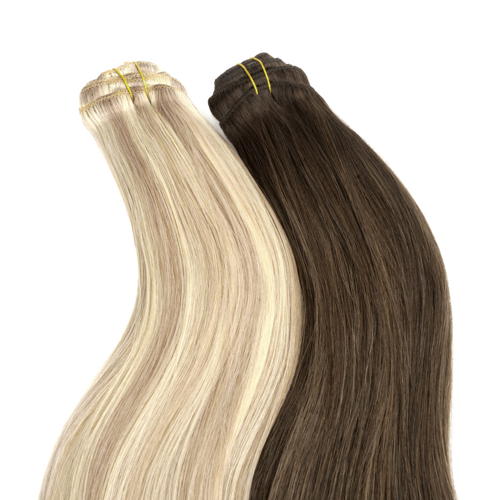 Full Set Clip In Hair Extensions With 6-Star Human Remy Hair